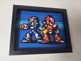 Mega Man X - Zero and Mega Man - 8x10 3D Shadow Box! – Cre8-Bit Designs