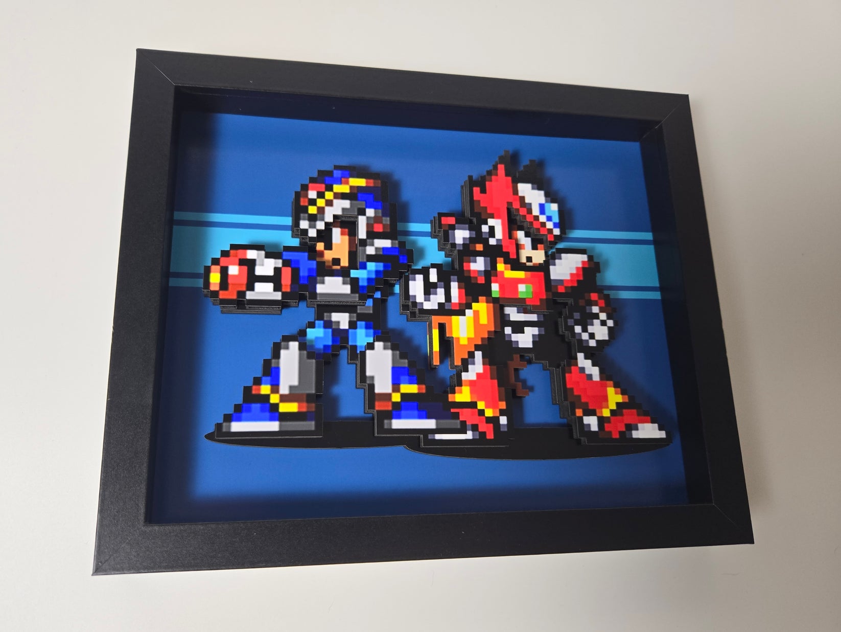 Mega Man X - Zero and Mega Man - 8x10 3D Shadow Box! – Cre8-Bit Designs