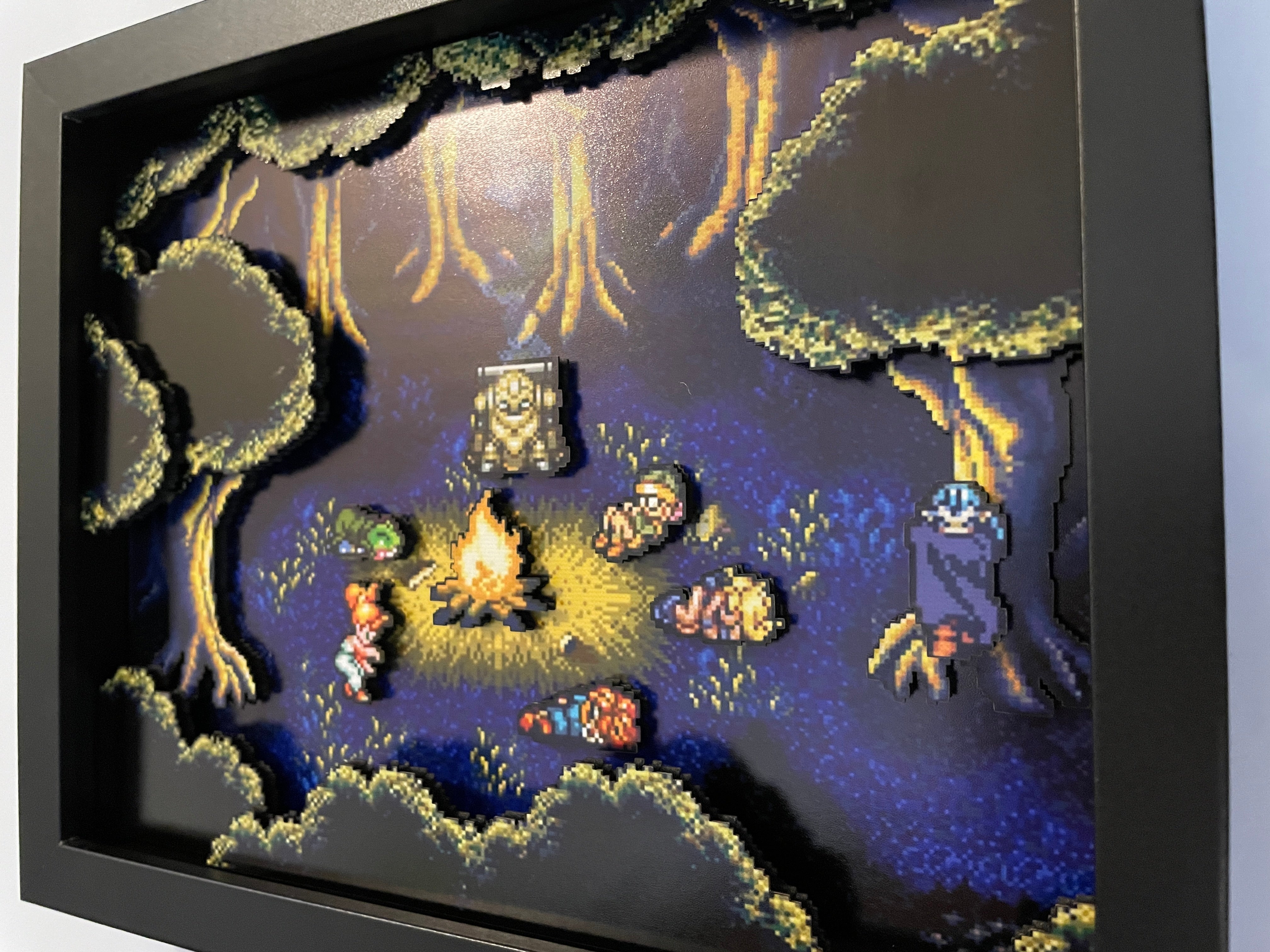 Chrono Trigger - Fiona's Forest - Campfire 8x10 3D Shadow Box! – Cre8 ...