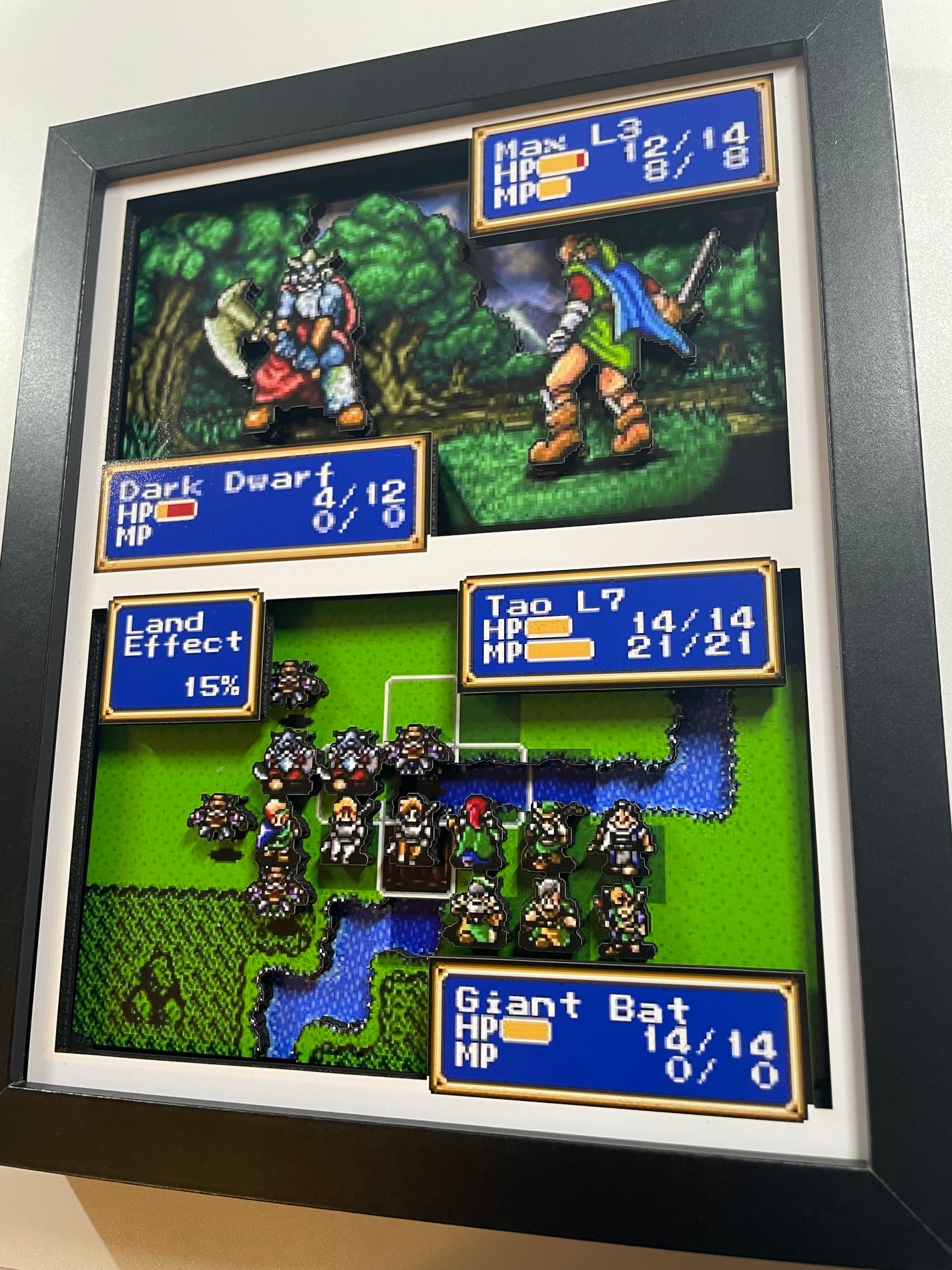 Shining Force - Sega Genesis - 8x10" Shadow Box! – Cre8-Bit Designs
