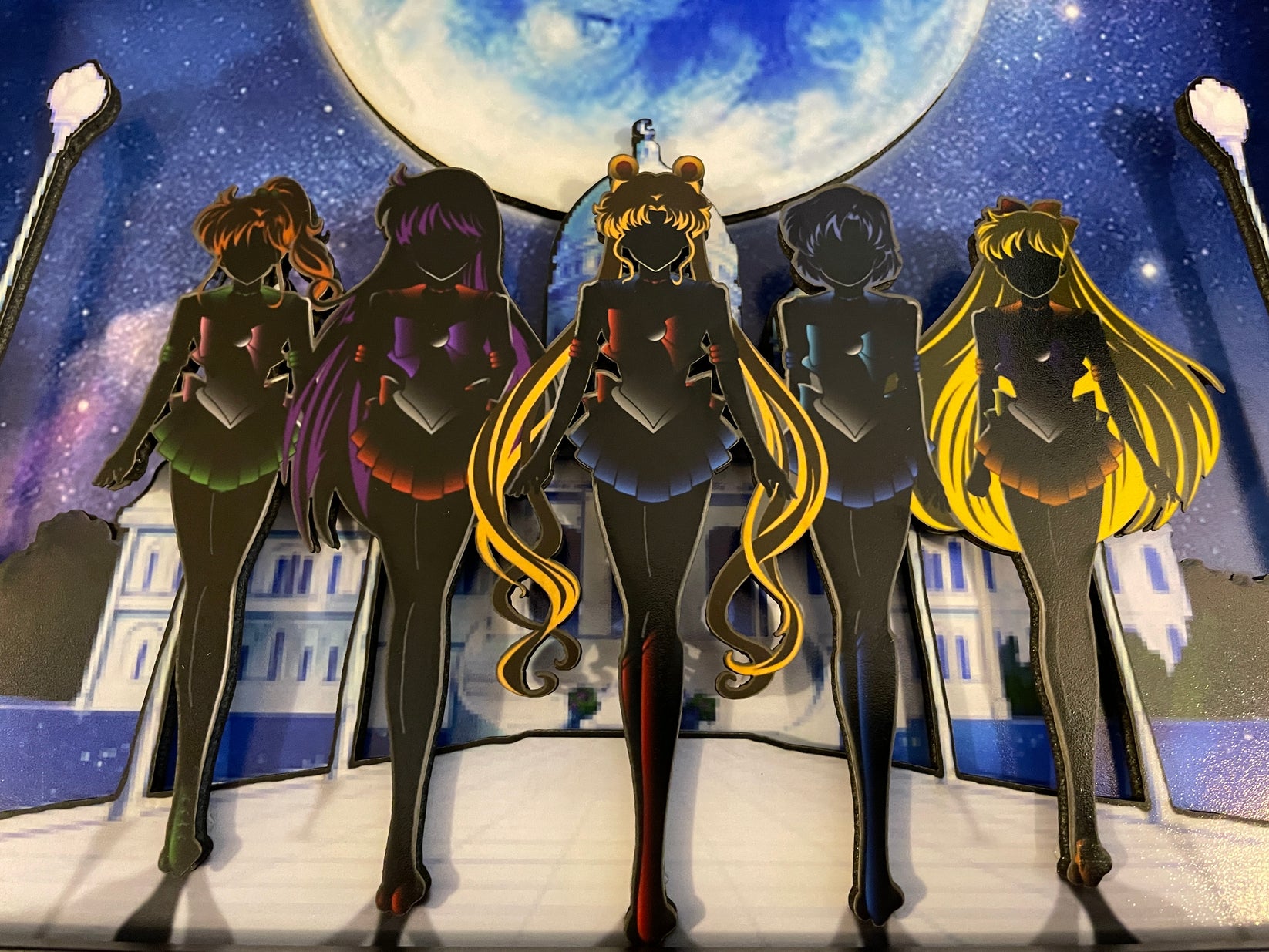 Sailor Moon - Moon Castle 8x10 3D Shadow Box! Optional Light-up Versio ...